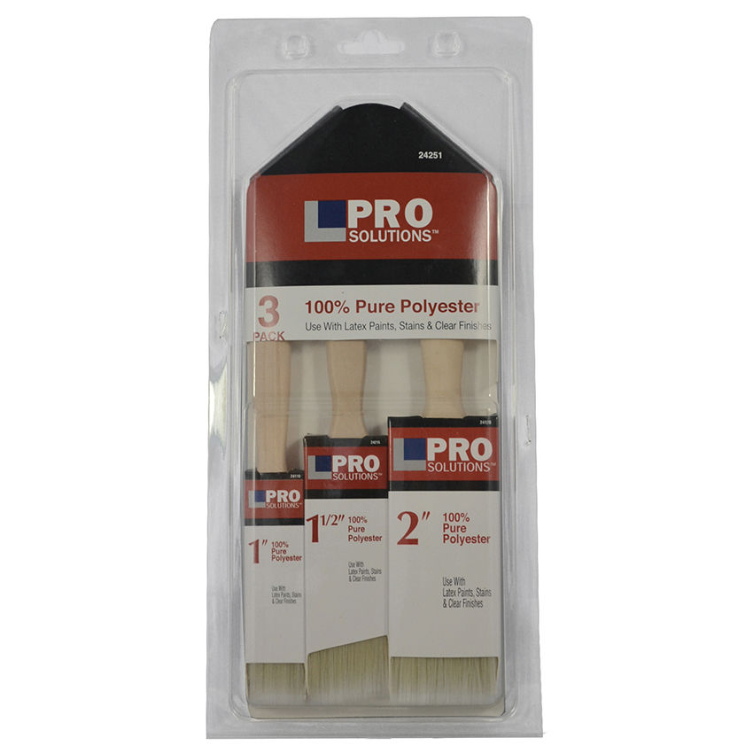 Pro Solutions Red Pure Poly Brush Set 3 pc. at Moscow & Pullman ...