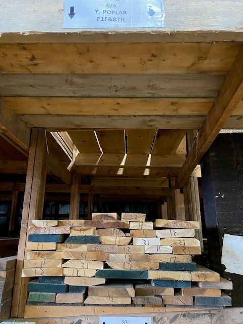 6/4" Y.Poplar Rough F1F & Better Rough at Peacock Lumber | Poplar