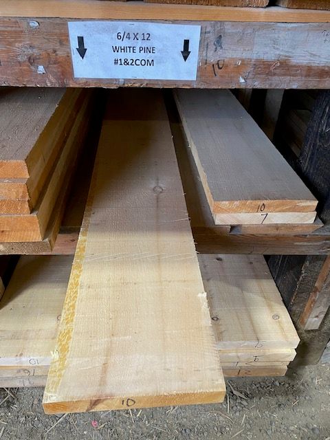 6/4x4" W.Pine #1 & #2 Common Kiln Dried at Peacock Lumber | Pine
