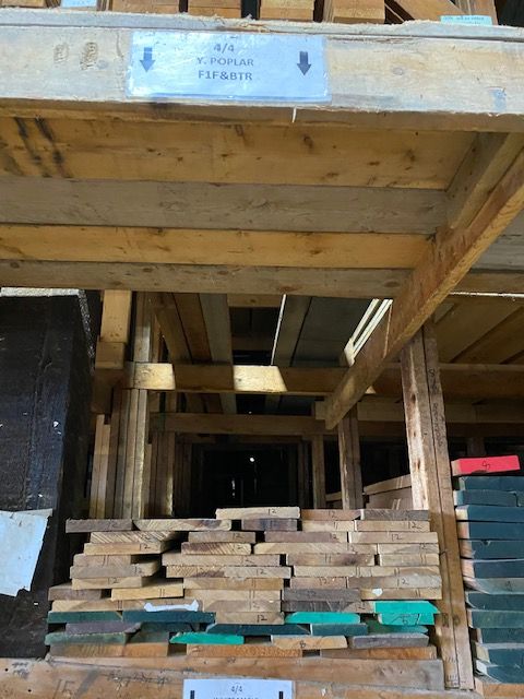 4/4" Y.Poplar Rough F1F & Better Rough at Peacock Lumber | Poplar