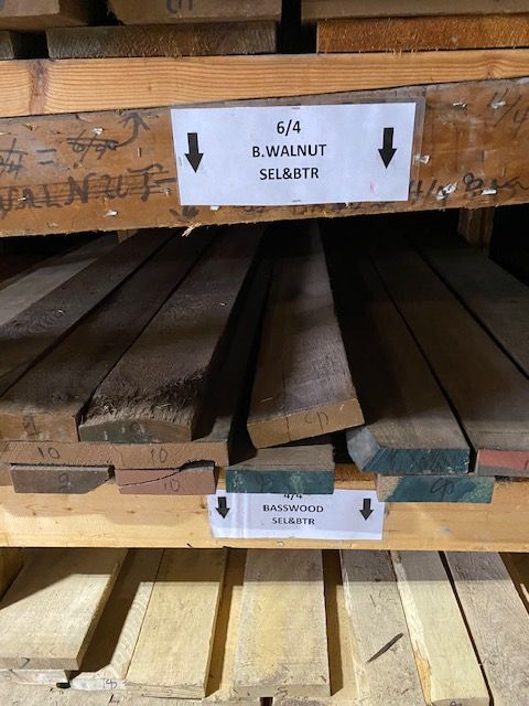 6/4" Black Walnut Select & Better at Peacock Lumber | Walnut