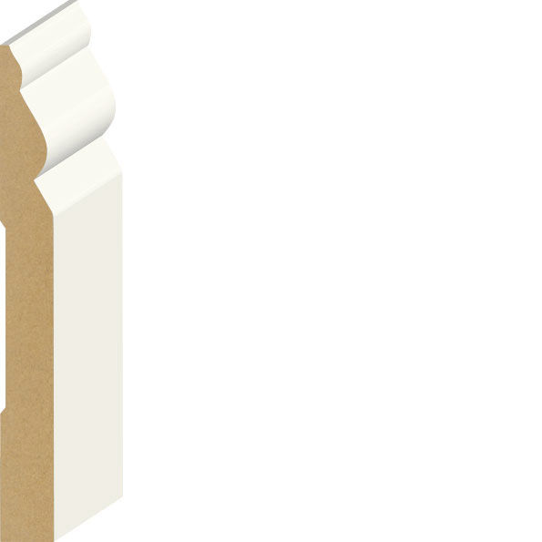 9/16" x 5-1/4" - 8' Primed MDF Sierra Baseboard at Ashby Lumber ...