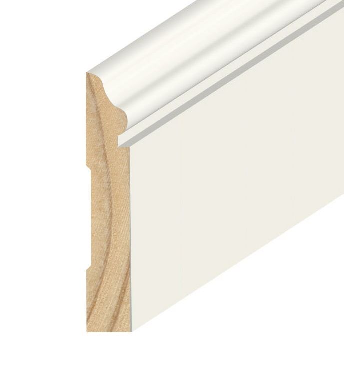 9/16" x 3-1/4" - 16' Primed Peninsula Baseboard at Ashby Lumber ...