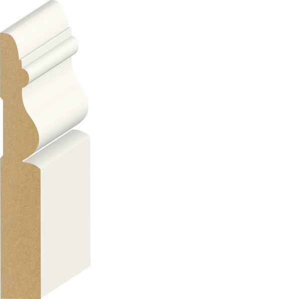 5/8" x 3-7/8" - 16' Primed MDF Victorian Newport Baseboard at Ashby ...