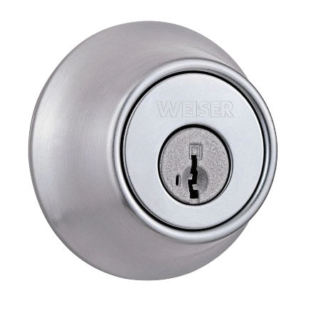 Weiser Elements 26D Satin Chrome Round Deadbolt 9GDC94710-070 at Trail ...