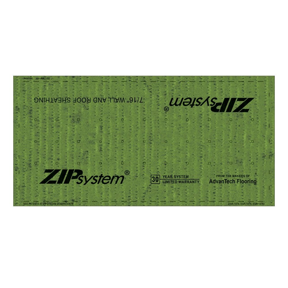 1/2 x 4' x 8' Zip Wall Green (Structural 1) (7/16) at Dufrene Building Materials | ZIP Panels ...