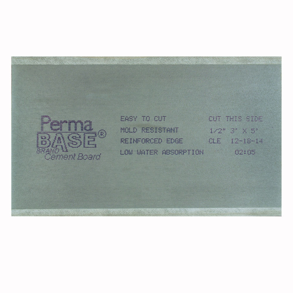 Cement Backerboard 1/2" x 3 x 5Ft (Permabase) at Dufrene Building ...