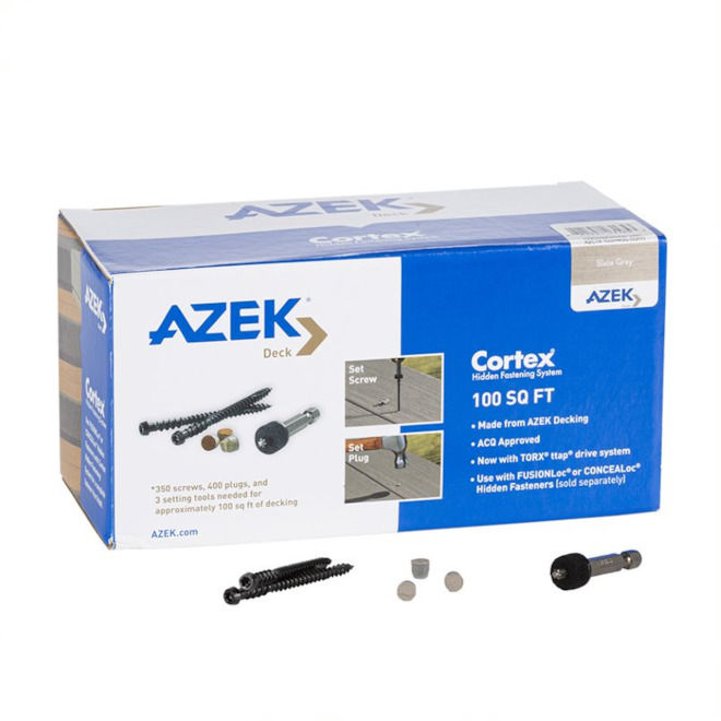 Cortex 100Sqft Sg Plug/Screw at Dufrene Building Materials | Azek Decking