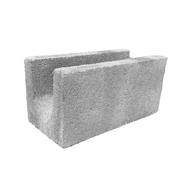 8x8x16 U-Block Solid Bottom Lightweight at Dufrene Building Materials ...