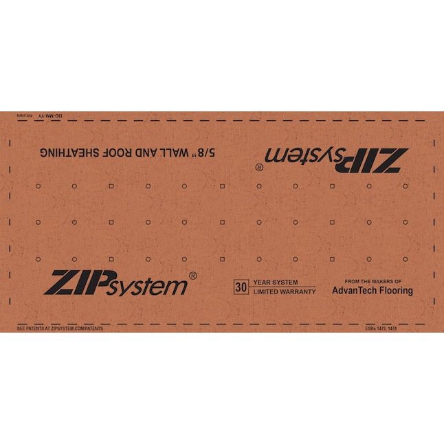 5/8 x 4 x 8 OSB Zip Roof/Wall Brown (Structural 1) at Dufrene Building ...