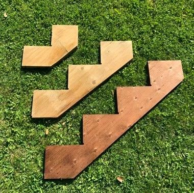 3-STEP BROWN TREATED STRINGER at The Cedar Shop | 5/4x6 Brown Pressure ...