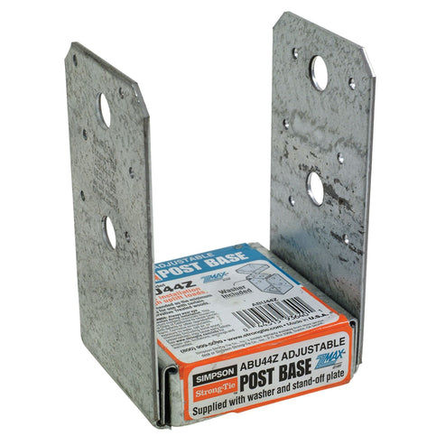 Simpson 4x4 Adjustable Standoff Post Base-ABU44Z at Redwoods, Inc ...