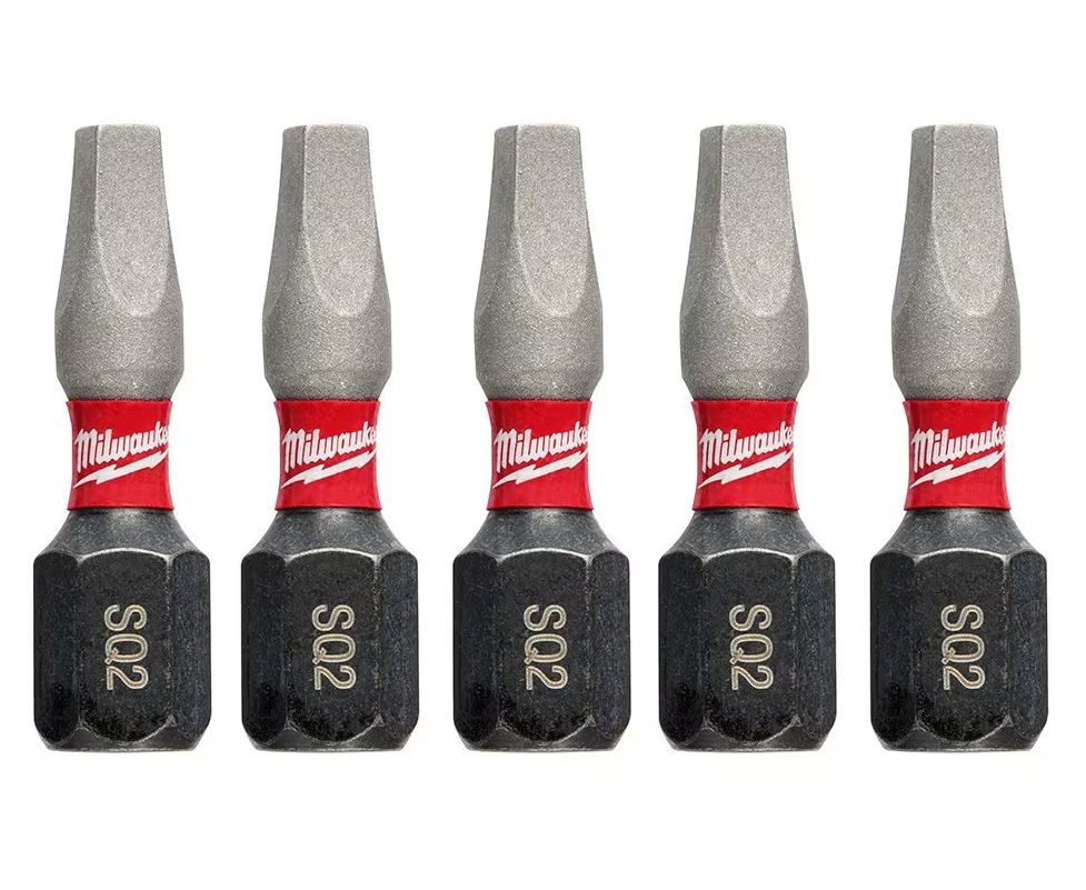Milwaukee SHOCKWAVE 1" SQ2 Impact Driver Bit Square 5PC 48324605 at ...