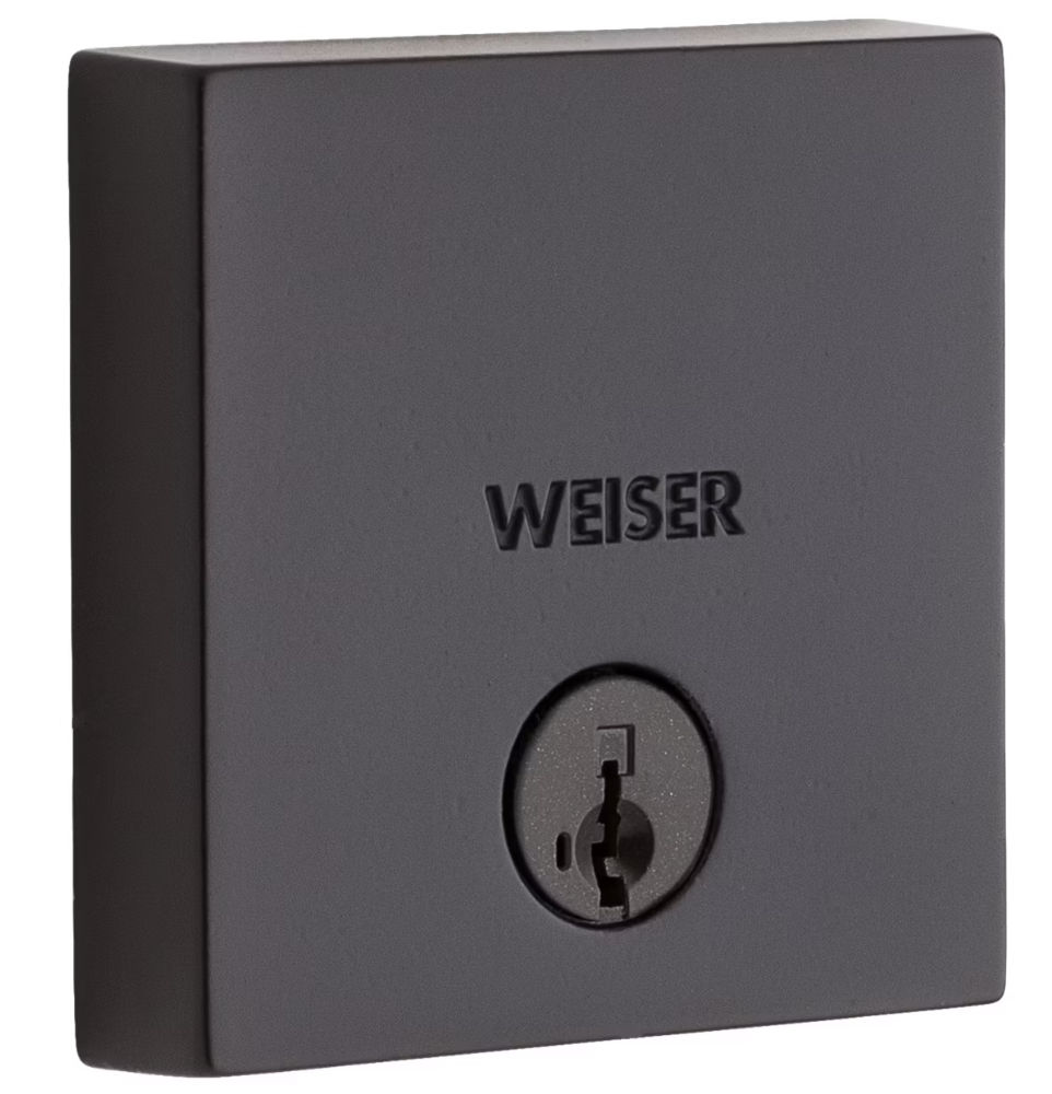 Weiser Downtown Square Deadbolt 514 Black 9GD14710-031 at Trail ...