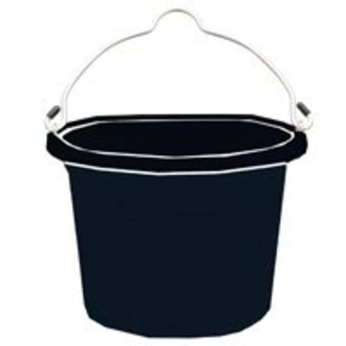 8 Qt Flat Side Bucket Black at Dufrene Building Materials | Feeders ...