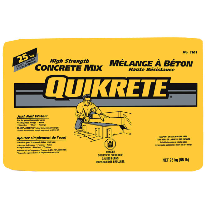 Quikrete Concrete Mix #1 REDICRETE Cement 25KG Bag at Trail Building ...