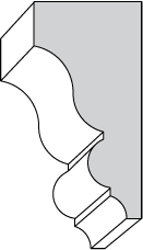 2 3/4" Pvc Imperial Rake at Moore Lumber and Hardware Co | PVC Mouldings