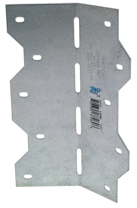 Simpson Strong-Tie 18-Gauge ZMAX® Galvanized Adjustable L Angle - 6-3/8 ...