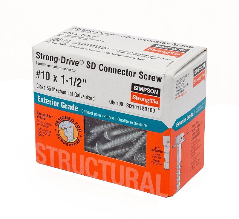 Simpson #10 X 1-1/2" Structural Screws (7502081) 10 at Kelseyville ...