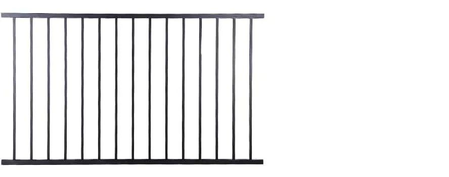 BLACK 40" X 6' RAILING PANEL at The Cedar Shop | Fortress Home Railing ...