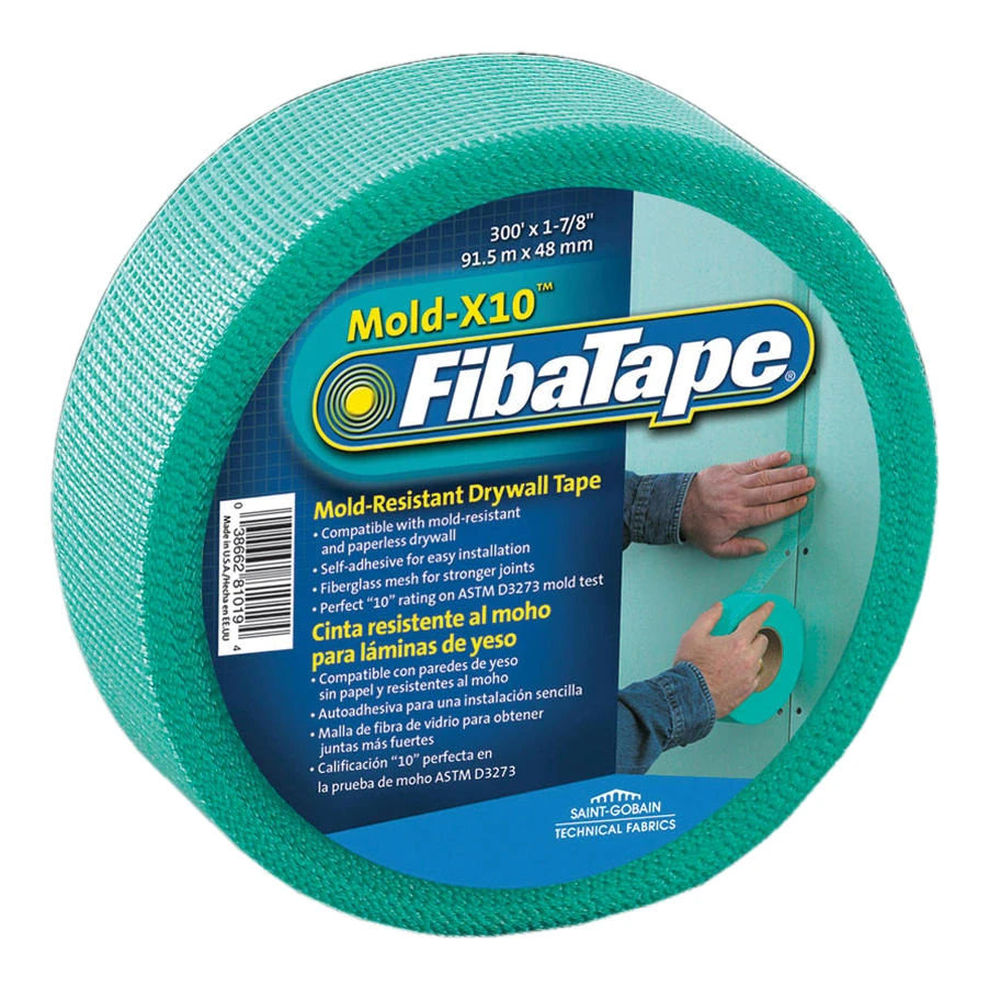 Moldx Mold Resistant Drywall / Sheetrock Tape Fiberglass Joint Tape 300 ...