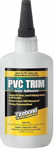 TITEBOND PVC TRIM ADHESIVE 4OZ at Hamilton Building Supply | Caulk ...