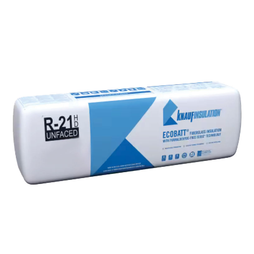 Knauf R21HD EcoBatt 5.5 in. x 15 in. x 93 in. Unfaced Fiberglass ...