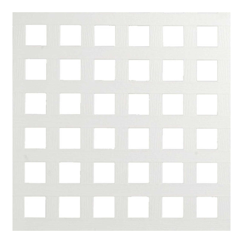 Classic White Vinyl Square Lattice 4 ft. x 8 ft. at Moscow & Pullman ...