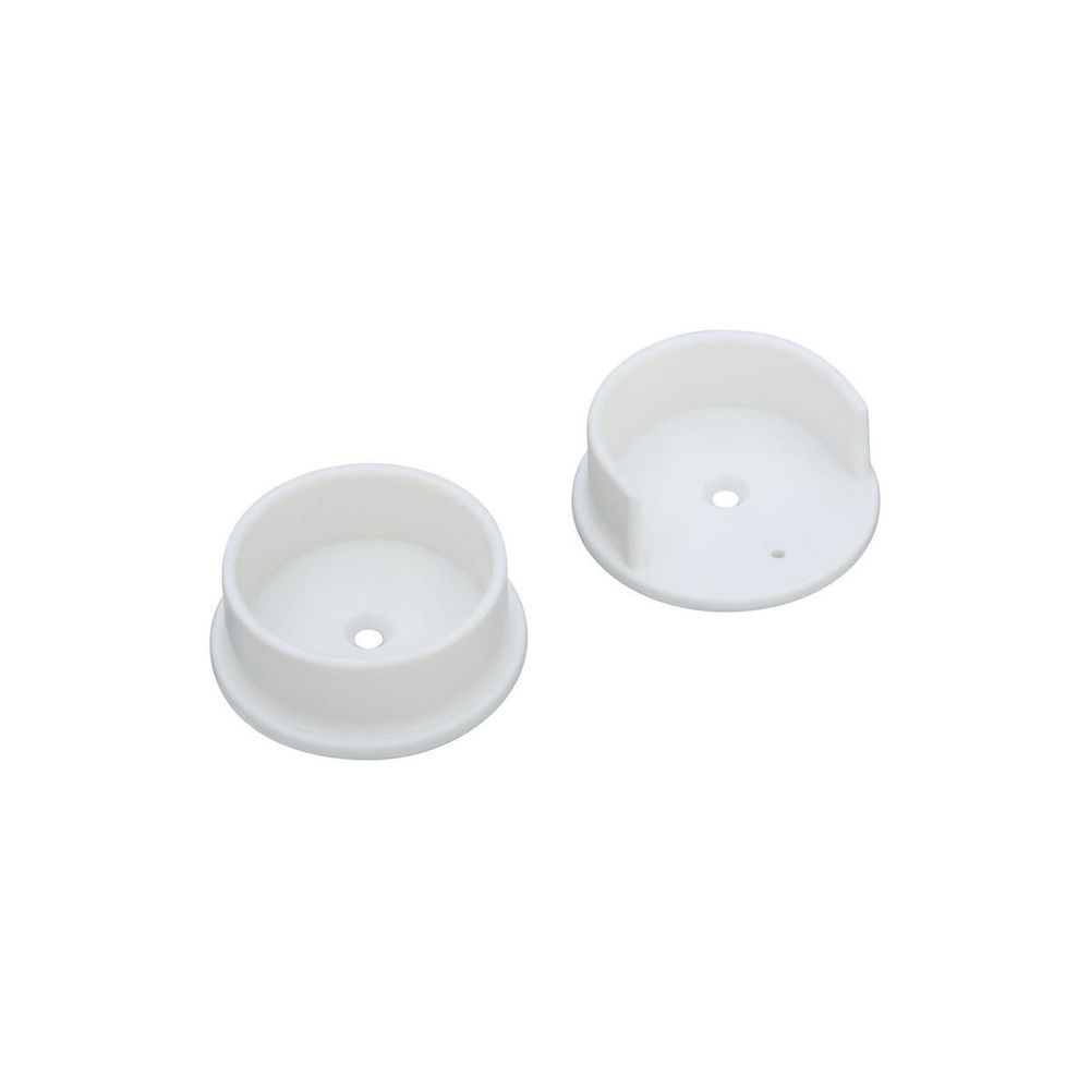 National 1-5/8" White PLastic Closet Pole Cups / Sockets at Builders ...