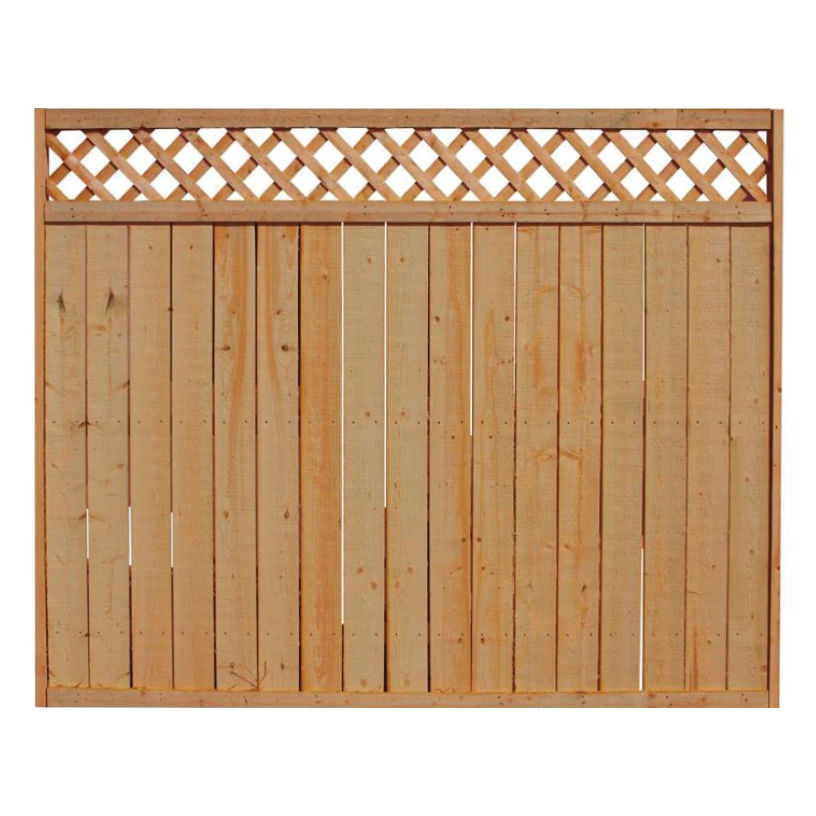 8 ft. x 64 in. Cedar Lattice Top Fence Panel at Moscow & Pullman ...