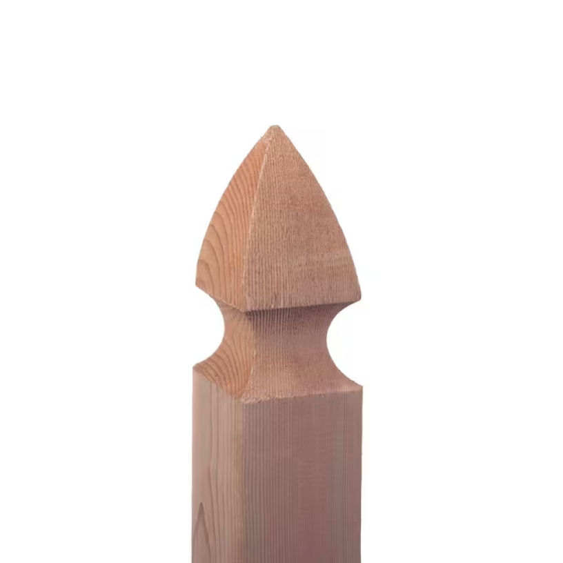 4 in. x 4 in. x 6 ft. Cedar French Gothic Post at Moscow & Pullman ...