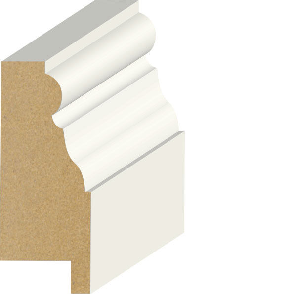 3/4" x 2" - 8' Primed MDF Wainscoting Cap at Ashby Lumber | Primed MDF ...