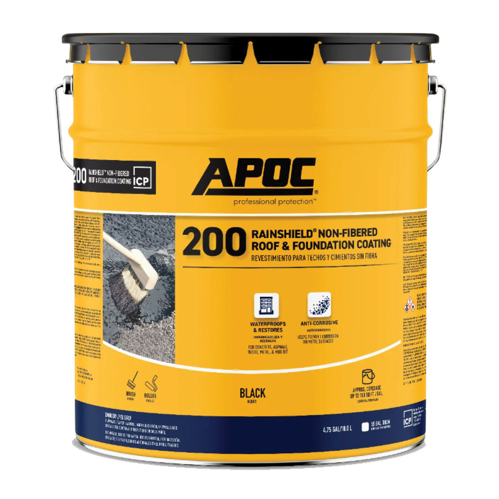 Apoc 200 Rainshield Non-Fibered Oil-Based Roof & Foundation Coating 4. ...