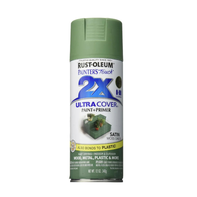 Rust-Oleum 2X Ultra Cover Spray Paint Satin Moss Green 12 oz. at Moscow ...