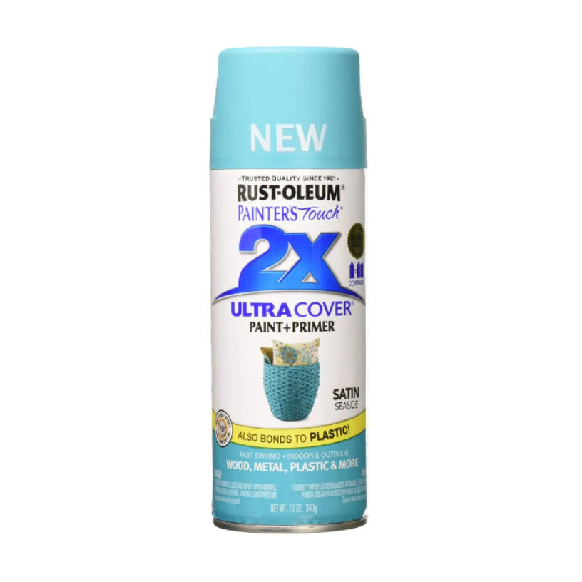 Rust-Oleum 2X Ultra Cover Spray Paint Satin Seaside Blue 12 oz. at ...