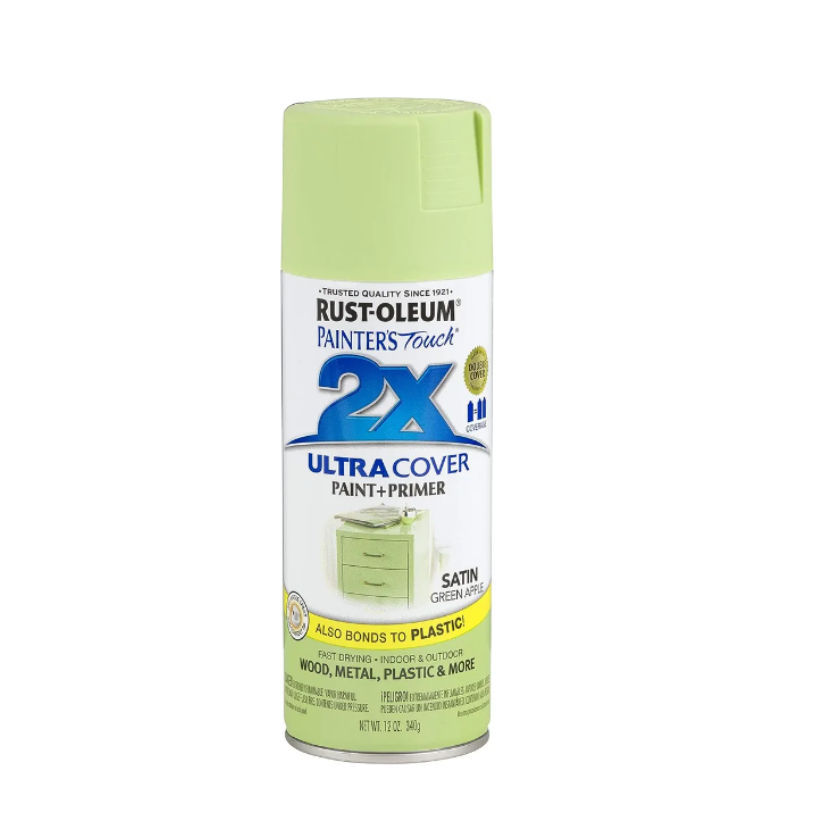 Rust-Oleum 2X Ultra Cover Spray Paint Satin Green Apple 12 oz. at ...