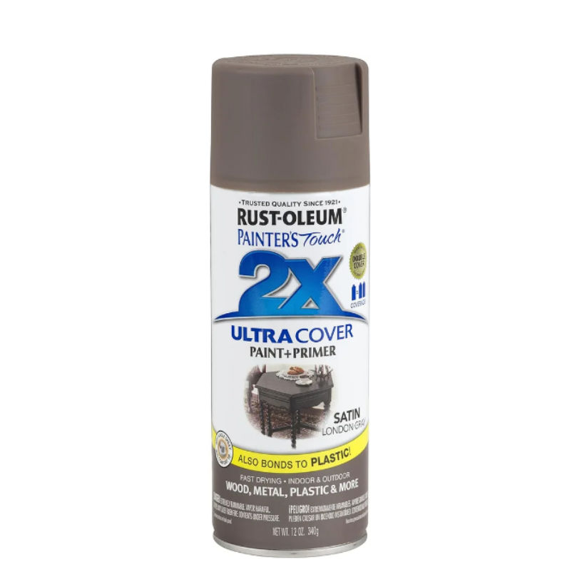 Rust-Oleum 2X Ultra Cover Spray Paint Satin London Grey 12 oz. at ...