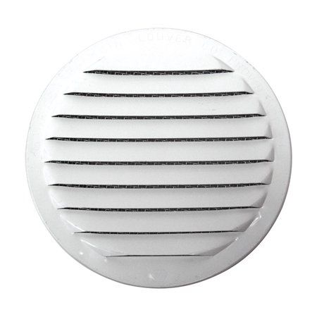 Rlw-100 4Pk Round Screen Louver White at Belletetes | Siding Vents