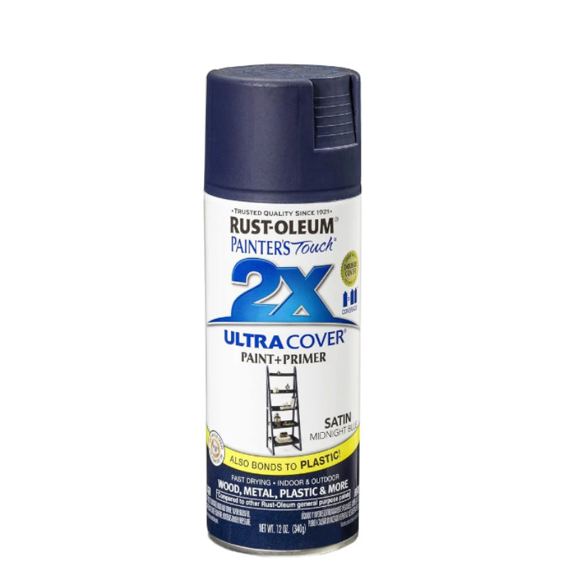 Rust-Oleum 2X Ultra Cover Spray Paint Satin Midnight Blue 12 oz. at ...