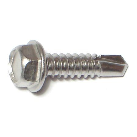 Midwest Fastener - #14 Thread Hex Head Self-Drilling Stainless Steel ...