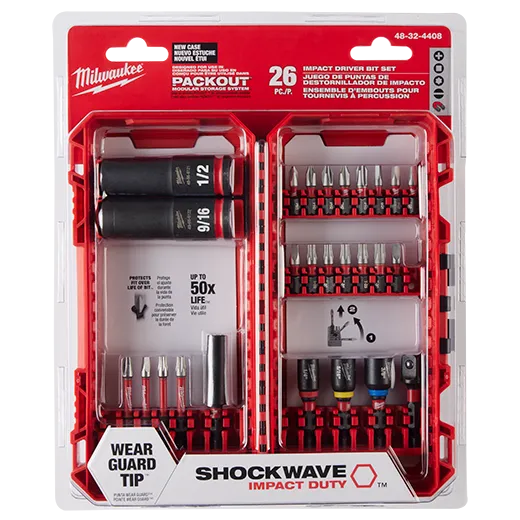Milwaukee - SHOCKWAVE™ Impact Duty Drive and Fasten Set - (26 Piece) at ...