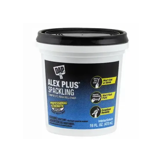 DAP - Alex Plus Spackling Paste - 16oz Tub - White at Tart Lumber ...
