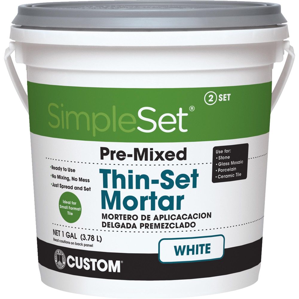 Simple Set Premix Thinset Mortar Wht1Gal (STTSW1-2)2 at Kelseyville ...