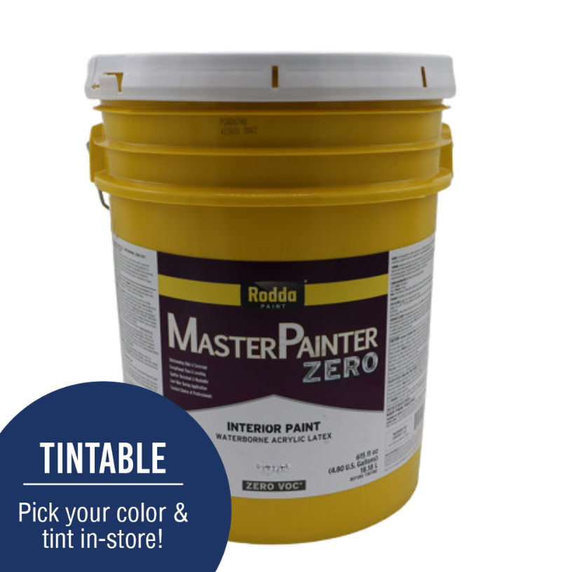 Rodda Master Painter Zero Interior Satin White Paint Base 5 gal. at ...
