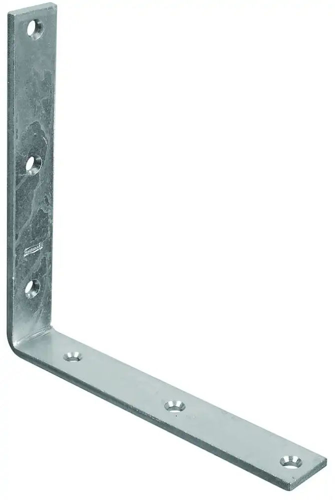 National 8" x 1-1/4" Heavy Duty Corner Brace / Angle Bracket Zinc at ...