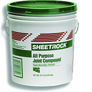 4.5 Gallon USG "Sheetrock" Redi-Mix Joint Compound (Green Lid) at ...