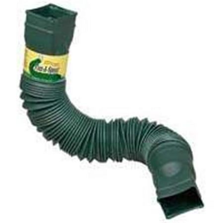 Green Plastic Flex-A-Spout Gutter Leader Water Diverter at Builders ...