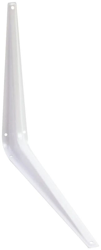 National White Finish 10" x 12" Steel Shelf Bracket at Builders ...