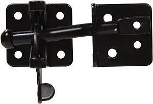 4" Self Adjusting Gate Latch - Black at New Canadians Lumber | Gate ...