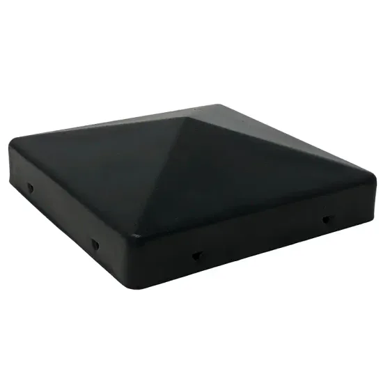 Nuvo Iron- 3-1/2"x3-1/2" Pyramid Post Cap Post - Black at Tart Lumber ...